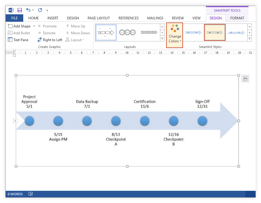 How to Make a Timeline in Word | Free Template