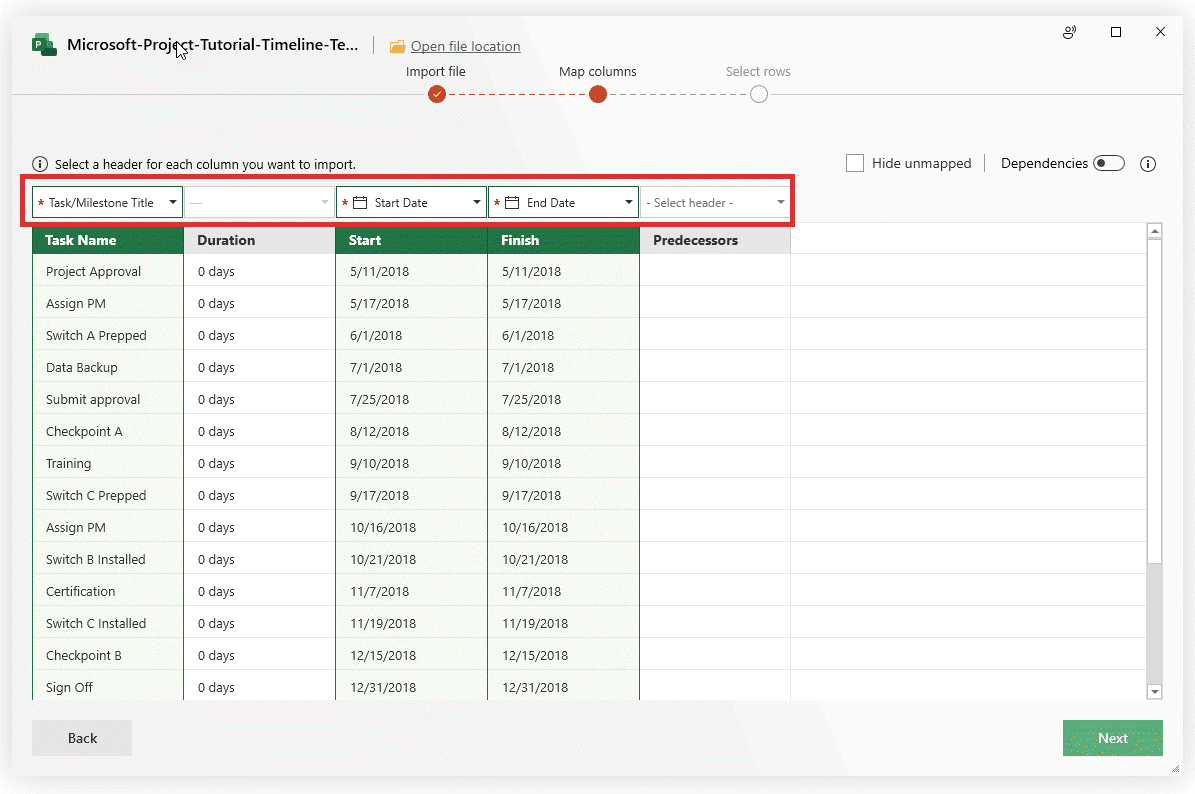 MS Project Timeline Tutorial | Free Template | Export to PPT